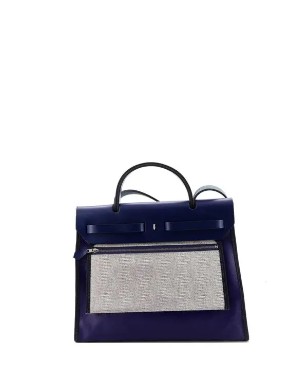 Hermès 31 Herbag Zip Berline Vache Canvas And Leather