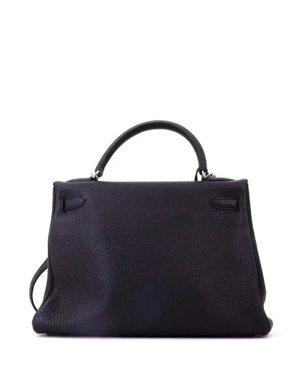 Hermès Kelly 32 Handbag Black Togo With Palladium Hardware