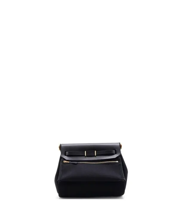 Hermès 20 Herbag Zip Toile And Leather