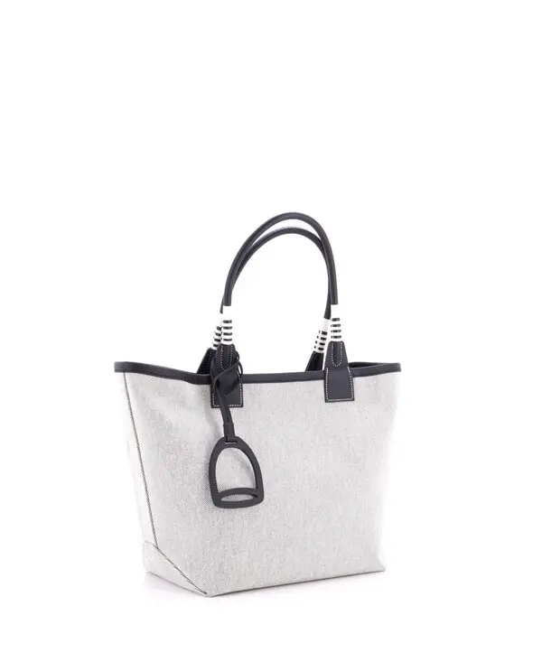 Hermès 28 Sac Steeple Tote Toile With Leather