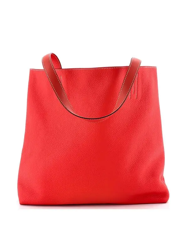 Hermès 45 Double Sens Tote Clemence And Swift