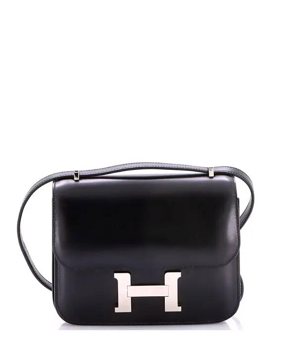 Hermès 18 Constance Nm Bag Tadelakt - Black