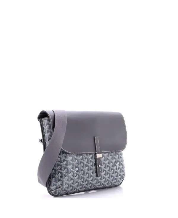 Goyard Coursier Messenger Bag Coated Canvas And Leather