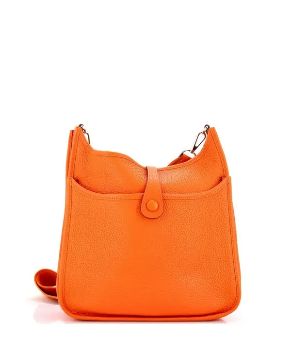 Hermès Pm Evelyne Bag Gen Iii Clemence - Orange