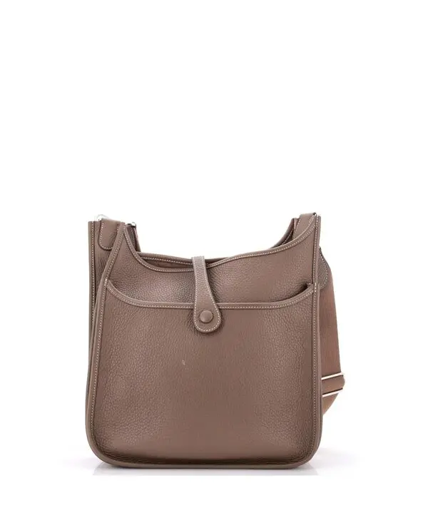 Hermès Pm Evelyne Bag Gen Iii Clemence - Gray