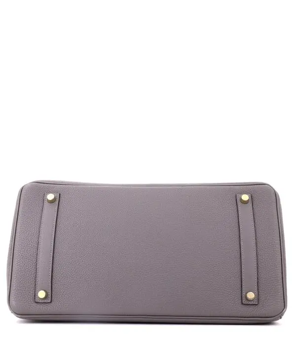 Hermès Birkin 35 Handbag Grey Togo With Gold Hardware