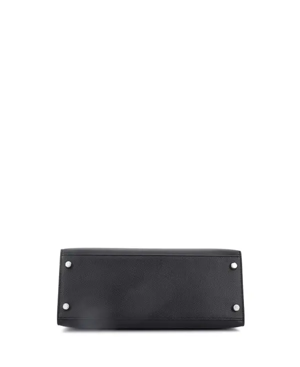 Hermès Kelly 28 Handbag Black Epsom With Palladium Hardware