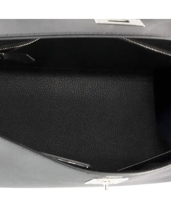 Hermès Kelly 28 Handbag Black Epsom With Palladium Hardware