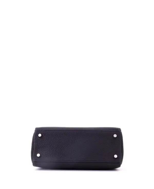Hermès Kelly 25 Handbag Black Togo With Palladium Hardware