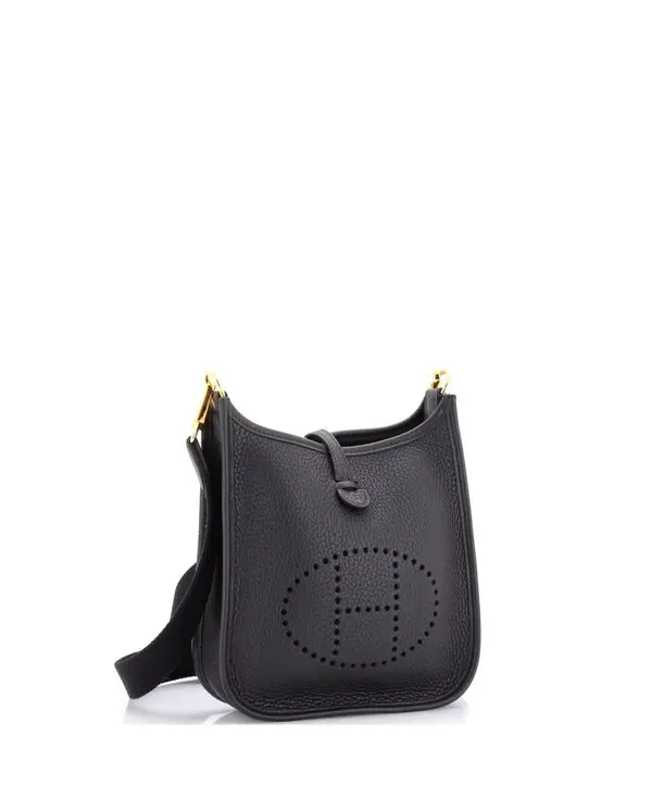 Hermès Tpm Evelyne Bag Gen Iii Clemence - Black
