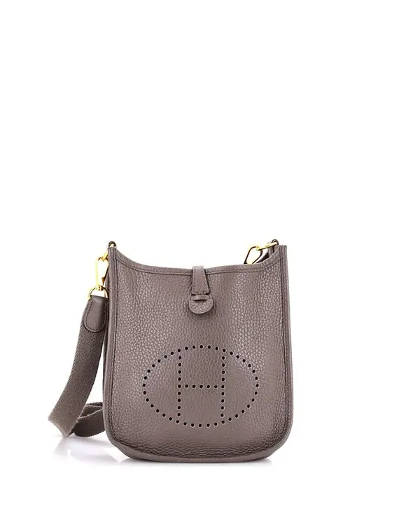 Hermès Tpm Evelyne Bag Gen Iii Clemence - Gray