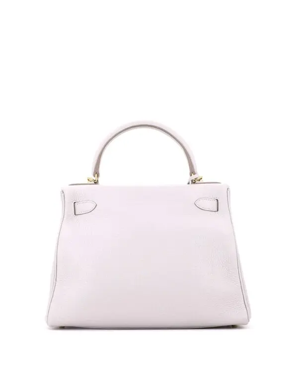 Hermès Kelly 28 Handbag Grey Togo With Gold Hardware