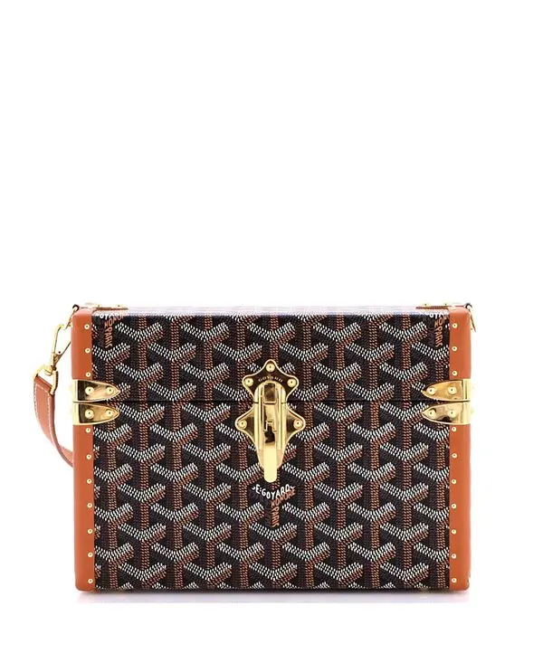 Goyard Pm Cassette Trunk Shoulder Bag Coated Canvas
