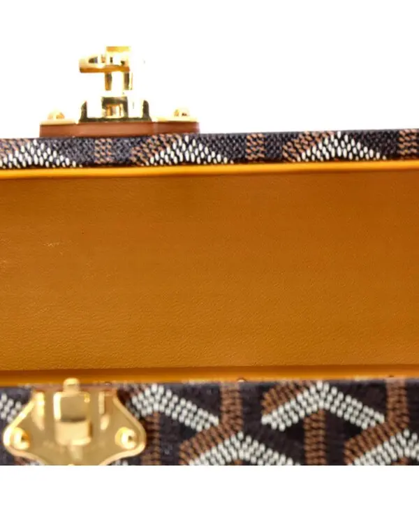 Goyard Pm Cassette Trunk Shoulder Bag Coated Canvas