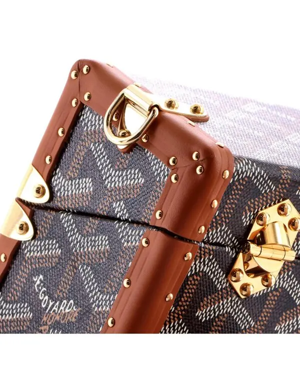 Goyard Pm Cassette Trunk Shoulder Bag Coated Canvas