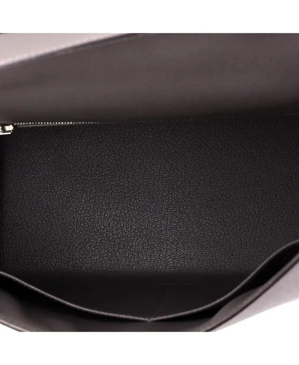 Hermès Kelly 28 Handbag Grey Epsom With Palladium Hardware