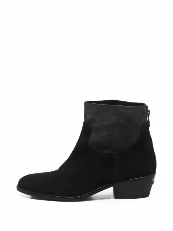 Zadig&Voltaire Teddy Panelled Ankle Boots - Black