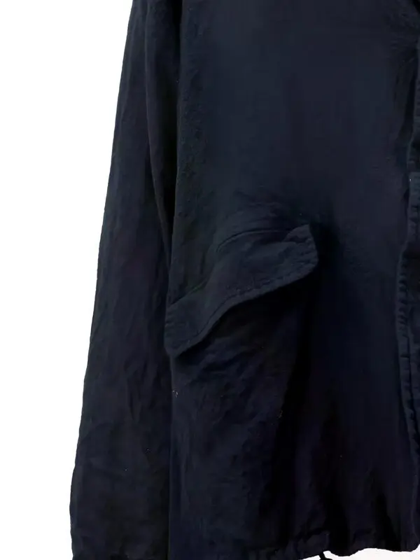 Comme Des Garçons Crinkled-finish Drawstring Jacket