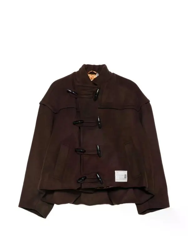 Mihara Yasuhiro Roll-up Hem Duffle Coat - Brown