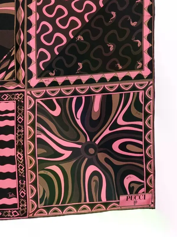 Emilio Pucci Geometric-print Silk Scarf