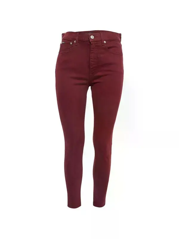 Polo Ralph Lauren Embroidered Skinny-fit Jeans - Red