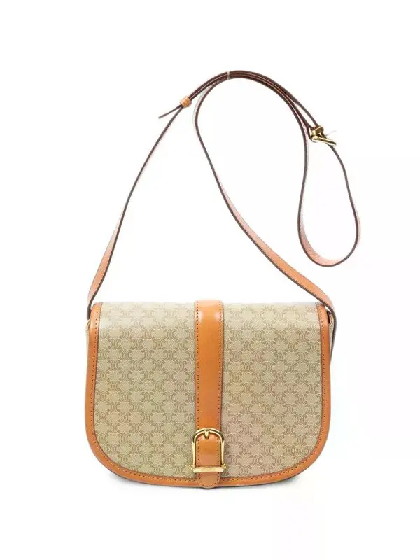 Celine Macadam Flap Shoulder Bag - Neutrals