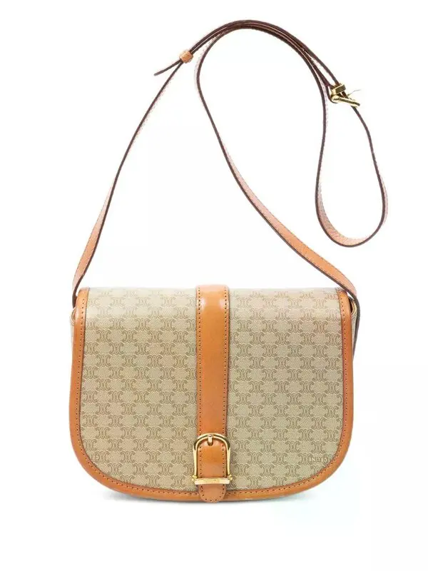 Celine Macadam Flap Shoulder Bag - Neutrals