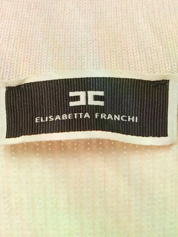 Elisabetta Franchi Knit Long-sleeve Mini Dress