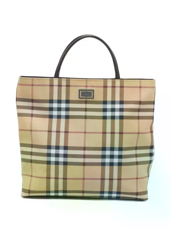 Burberry Nova Check Tote Bag - Neutrals