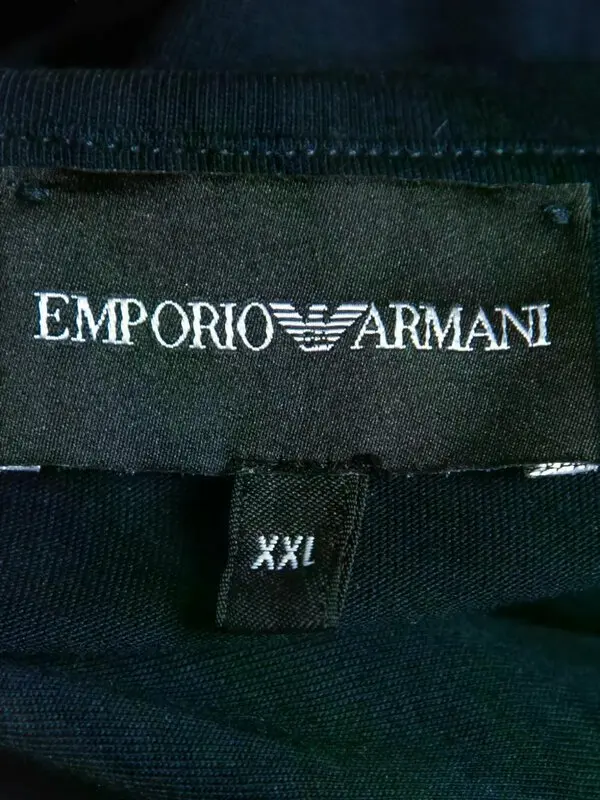 Emporio Armani Printed Cotton T-shirt - Blue