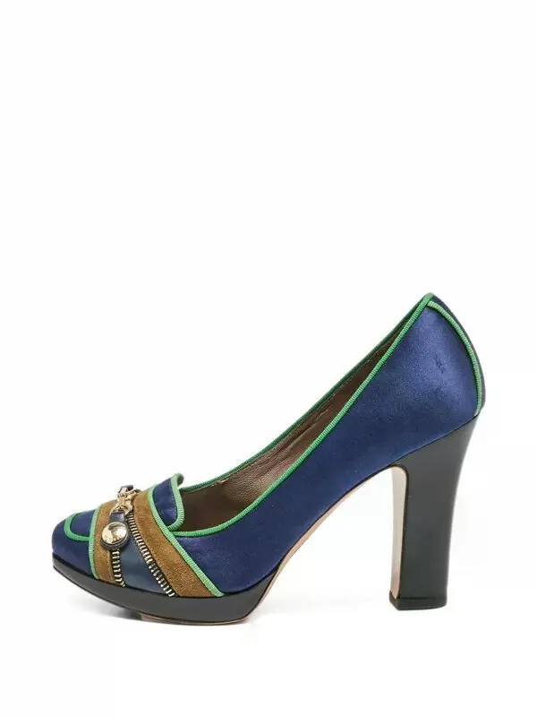 Etro Zip-embellished Block-heel Pumps