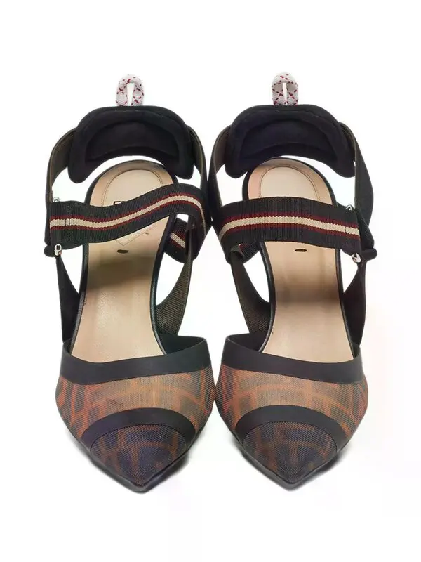 Fendi Colibri Pointed-toe Slingback Pumps