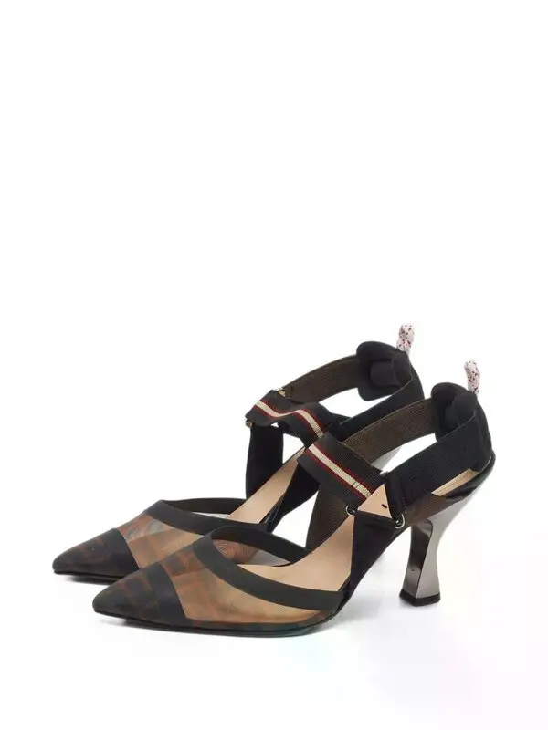 Fendi Colibri Pointed-toe Slingback Pumps