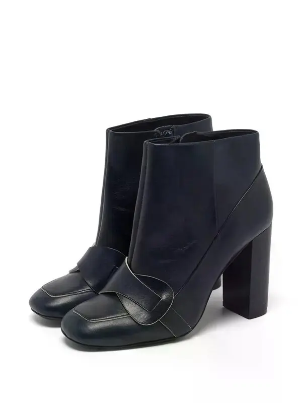Tory Burch Buckle-embellishment Ankle Boots - Blue