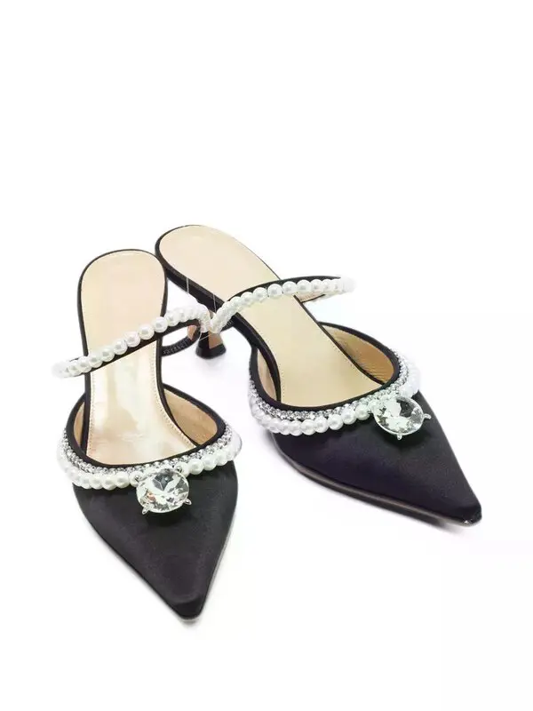 Mach & Mach Diamond And Pearls Mules