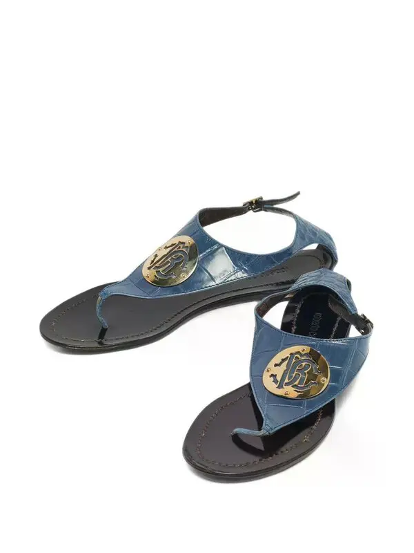 Roberto Cavalli Thong Sandals - Blue