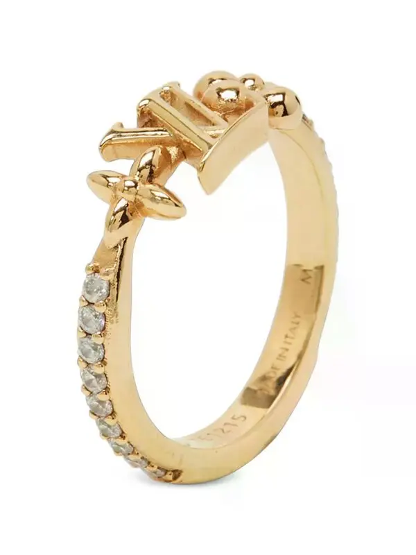 LOUIS VUITTON Iconic Crystals Sculpted Ring