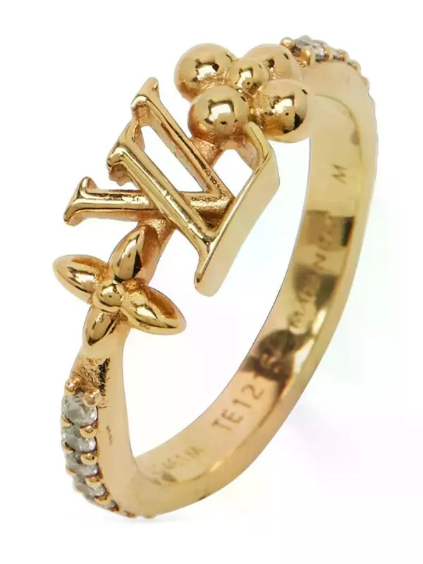 LOUIS VUITTON Iconic Crystals Sculpted Ring