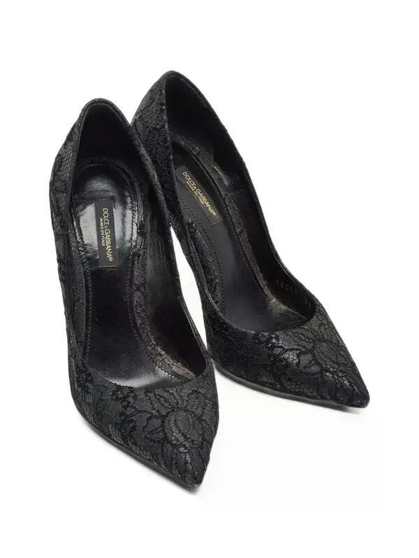 Dolce & Gabbana Cardinale Lace Pumps - Black