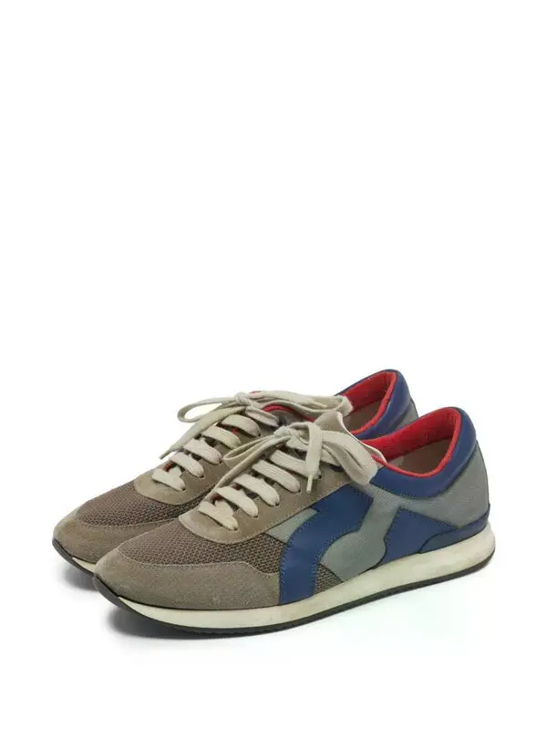 FERRAGAMO Tricolor Lace-up Sneakers