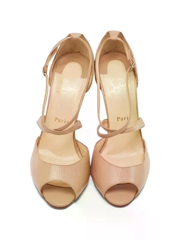 CHRISTIAN LOUBOUTIN Crossettinetta Peep-toe Sandals