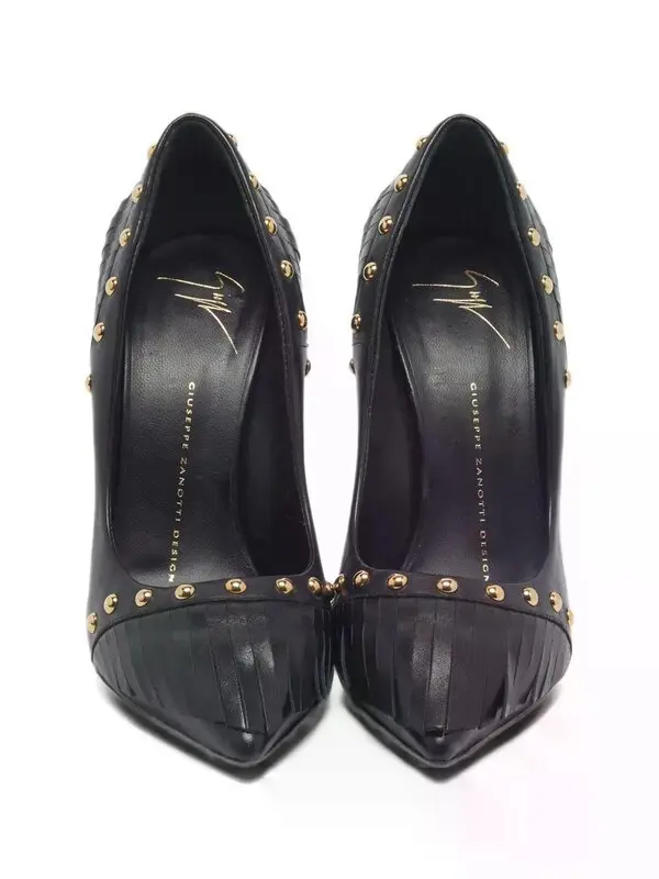 GIUSEPPE ZANOTTI Studded Fringe Pumps