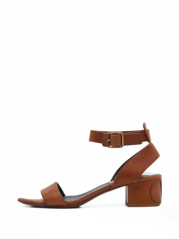 Valentino Garavani Vlogo Ankle-strap Sandals - Brown
