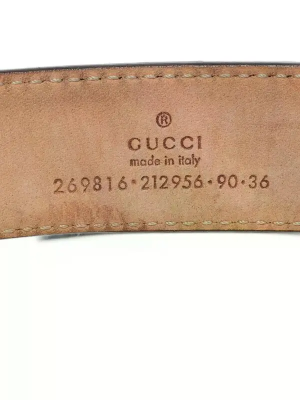 Gucci Guccissima Heart Charm Belt