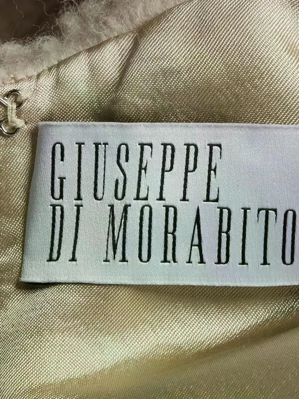 Giuseppe Di Morabito Strapless Teddy-fleece Mini Dress