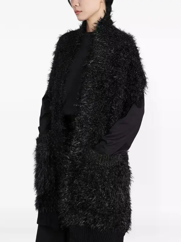 Junya Watanabe Shaggy Knit Sleeveless Coat
