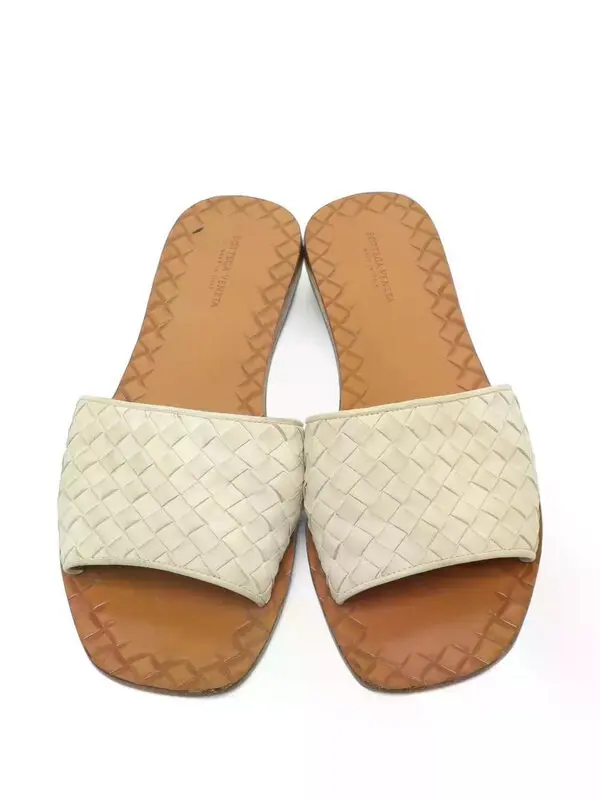 Bottega Veneta Ravello Intrecciato Slide Sandals