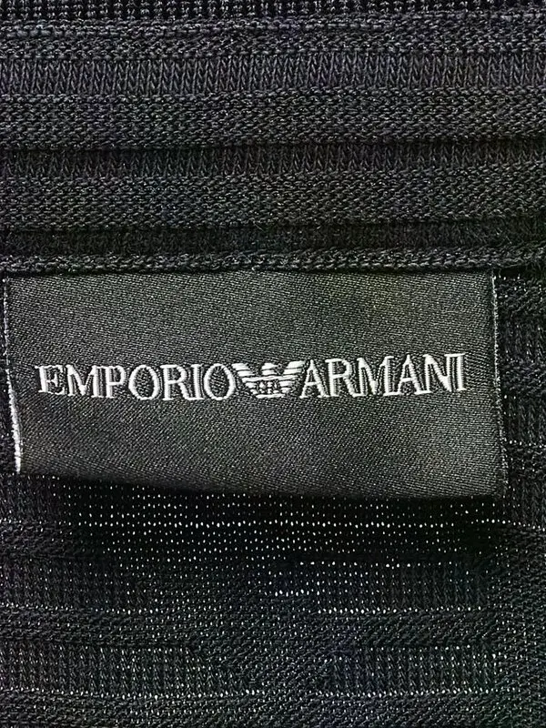 Emporio Armani Patterned Jersey Polo T-shirt