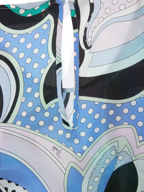 Emilio Pucci Printed Embellished Mini Dress