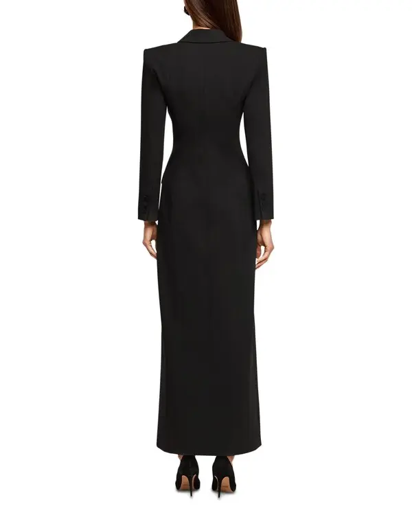 L'AGENCE Vale Double Breasted Maxi Tuxedo Dress